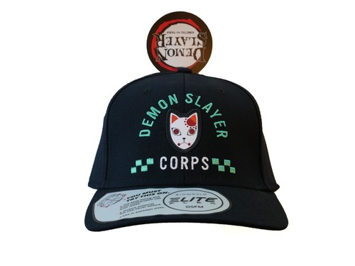 Demon Slayer Corps Hat Baseball Cap Elite Snapback One Size Cat Black ...