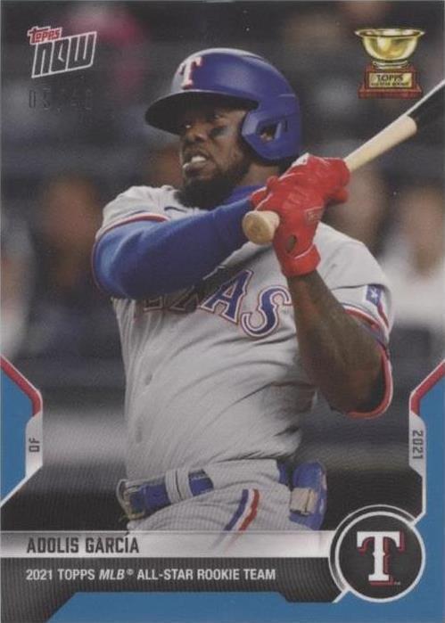2021 Topps Now Rookie Cup - Adolis Garcia #RC-7 Blue /49 for sale ...