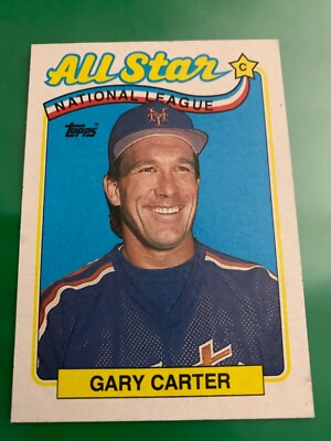 1989 Topps All-Star Gary Carter #393 Baseball Card Montreal Expos (11x ...