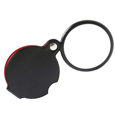 10X Pocket Folding Lightweight Magnifier Loupe Optical Magnifying Loop ...