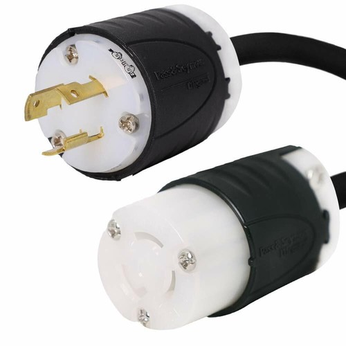 NEMA L5-20P to L5-15R Plug Adapter - 15A/125V, 14 AWG - Iron Box # IBX ...