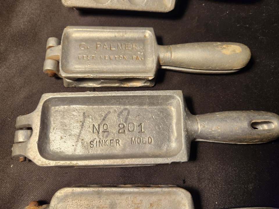 VINTAGE SET OF 4 - C. Palmer Lead Molds No. 402, 351, 301 and 201 | eBay