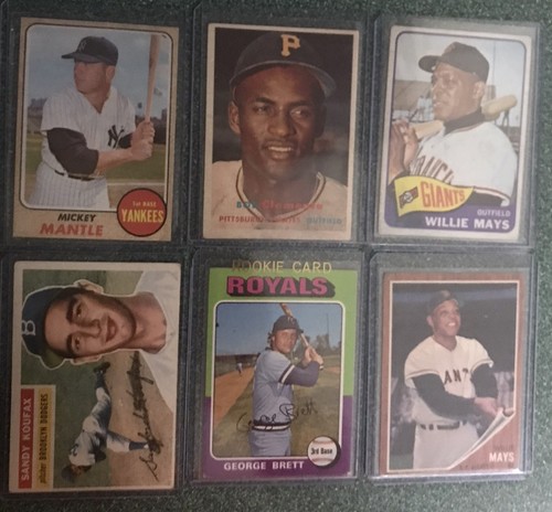 HUGE Vintage Card Collection Lot Aaron Mantle Clemente Mays HOF LOOK | eBay