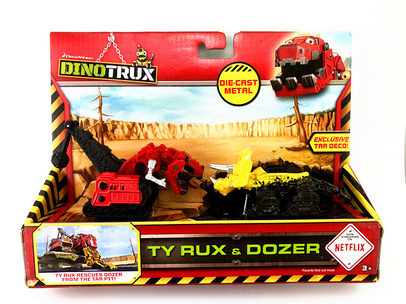 Mattel Dinotrux Dozer Skya D-Structs Ty Rux Diecast Dreamworks Toy Kids ...