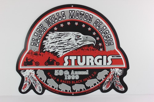 ⭐1999 59th ANNUAL STURGIS SOUTH DAKOTA CHAMBER HARLEY BIKE RALLY METAL ...