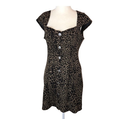 URBAN OUTFITTERS Samantha Stretch Animal Print Short … - Gem