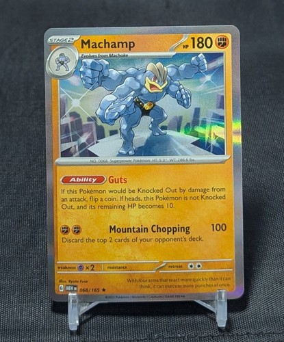 Machamp Holo Rare Fighting Scarlet Violet: 151 Pokemon TCG Card 068/165 ...