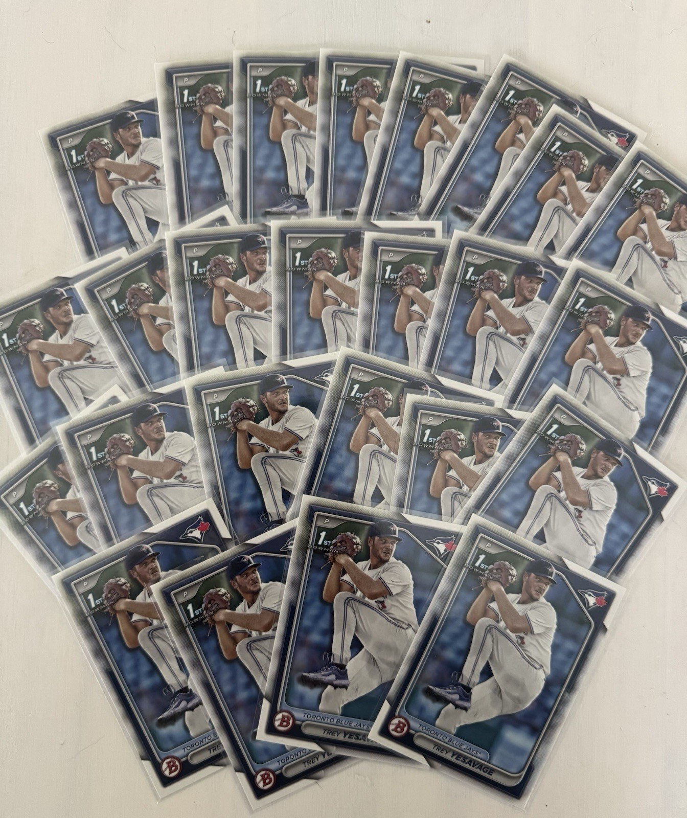 2024 Bowman Draft 25 Card Trey Yesavage BD-92 1st Lot Toronto Blue Jays ...