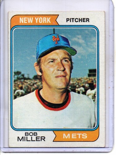 1974 TOPPS #624 BOB MILLER NEW YORK METS | eBay