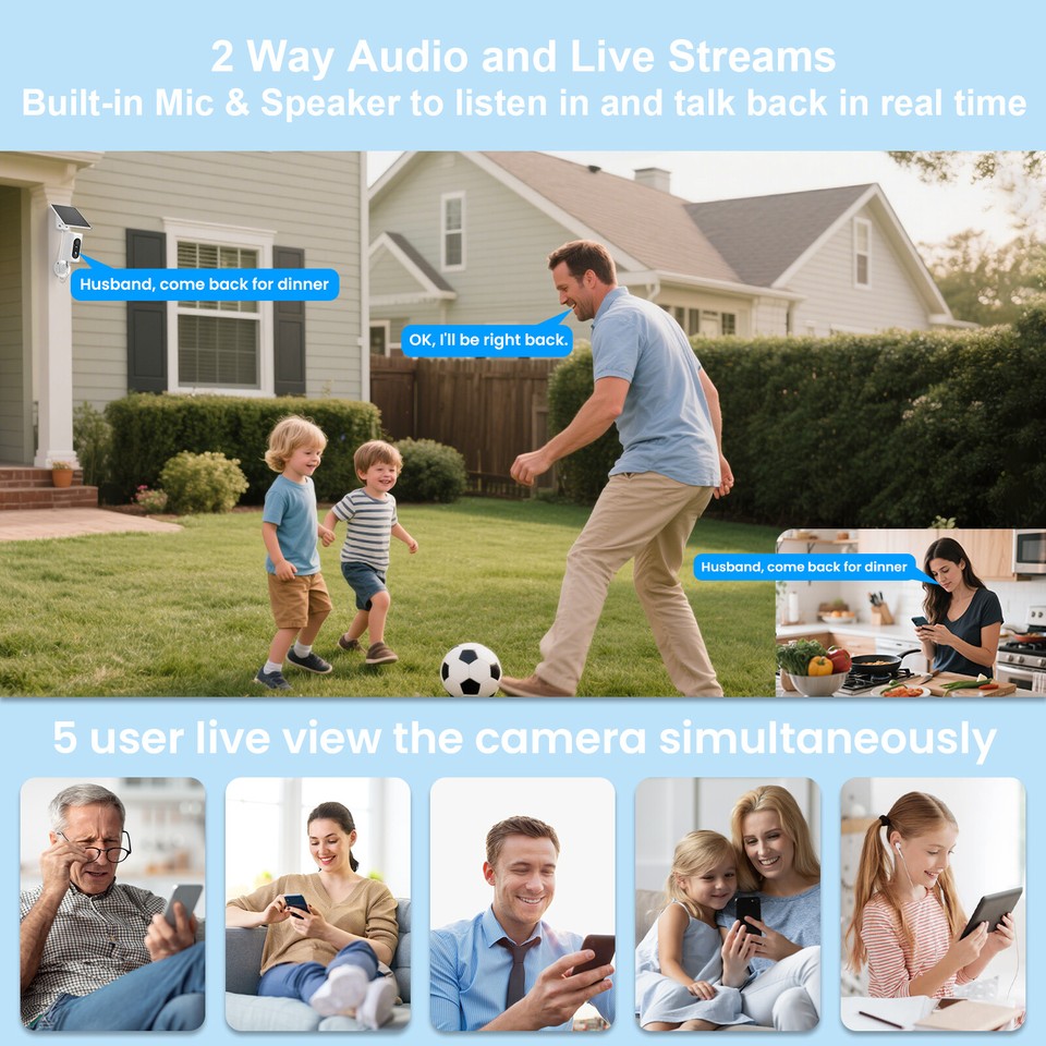 ANRAN 4G LTE Cellular Solar Security Cameras Wireless Outdoor No WiFi ...