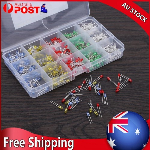 3MM Light Emitting Diode Assortment 100Pcs/Color Luminous Diode ...
