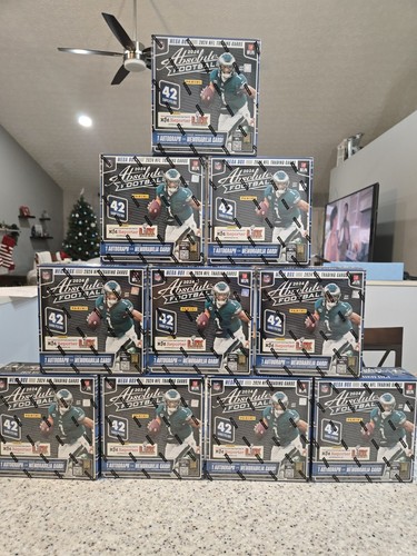 2024 PANINI ABSOLUTE FOOTBALL MEGA BOX Lot In Hand 10 Boxes Walmart ...