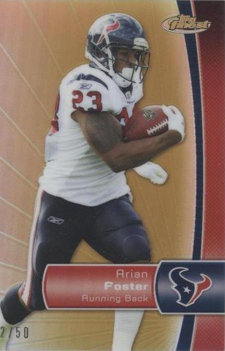 2012 Topps Finest - Arian Foster #80 Gold Refractor /50 for sale online ...