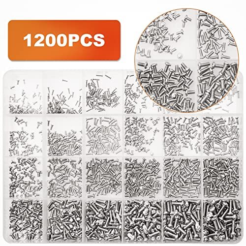 1200Pcs Phillips Pan Head Small Machine Scews,Tiny Screw,Small Bolts ...