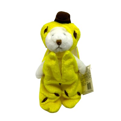 Ganz Wee Bear Village Splitz Banana Plush Teddy Bear 6" Stuffed Animal ...