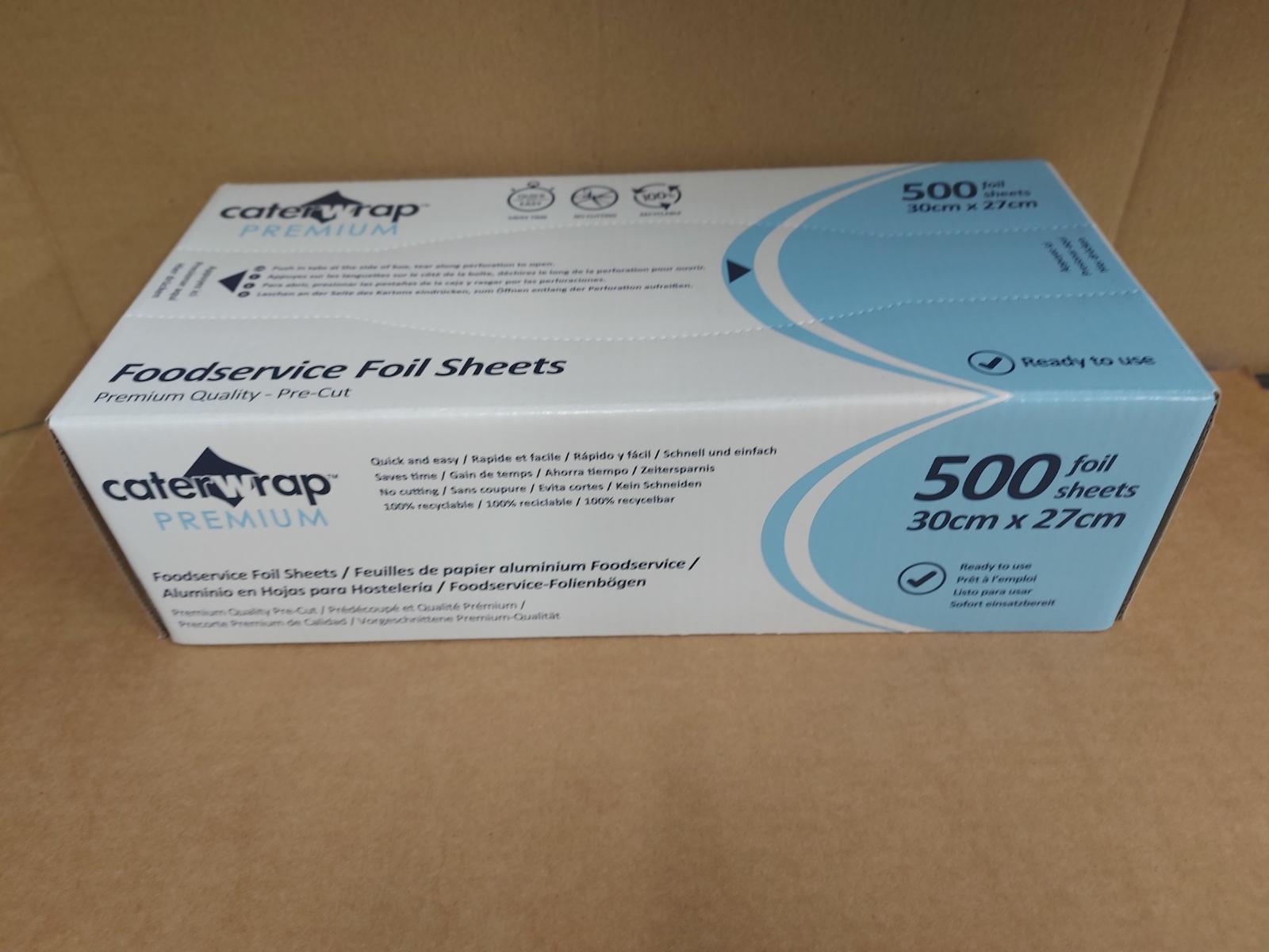 Caterwrap Catering Foil Sheets Per 500. Food Prep. Aluminium. Pre-cut ...