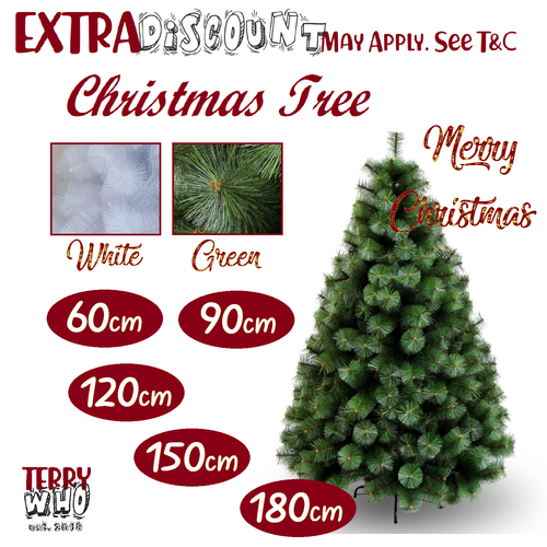 Au Christmas Tree 60/90/120/150/180 cm Xmas Decoration Green Snowy White | eBay Australia