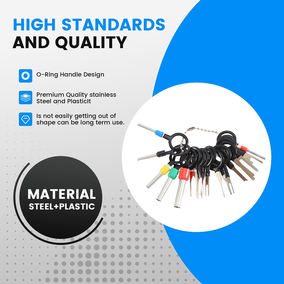 82PCS Terminal Extractor Removal Tool Kit Depinning Key Tool Set for ...