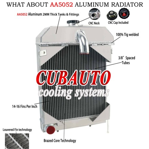 4-ROW ALUMINUM RADIATOR FITS CASE/ IH TRACTOR VA VAC VAI VAO VAH VTA ...