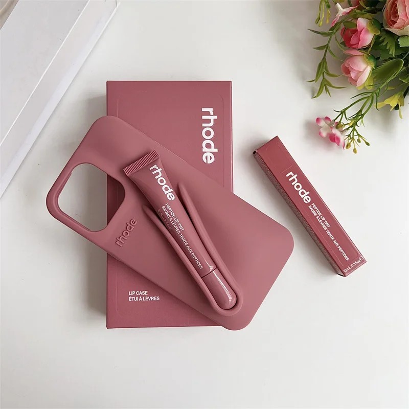 Rhode Lip Tint Phone Cases WITH Lipgloss Set IPhone 17 16 15 14 13 12 ...