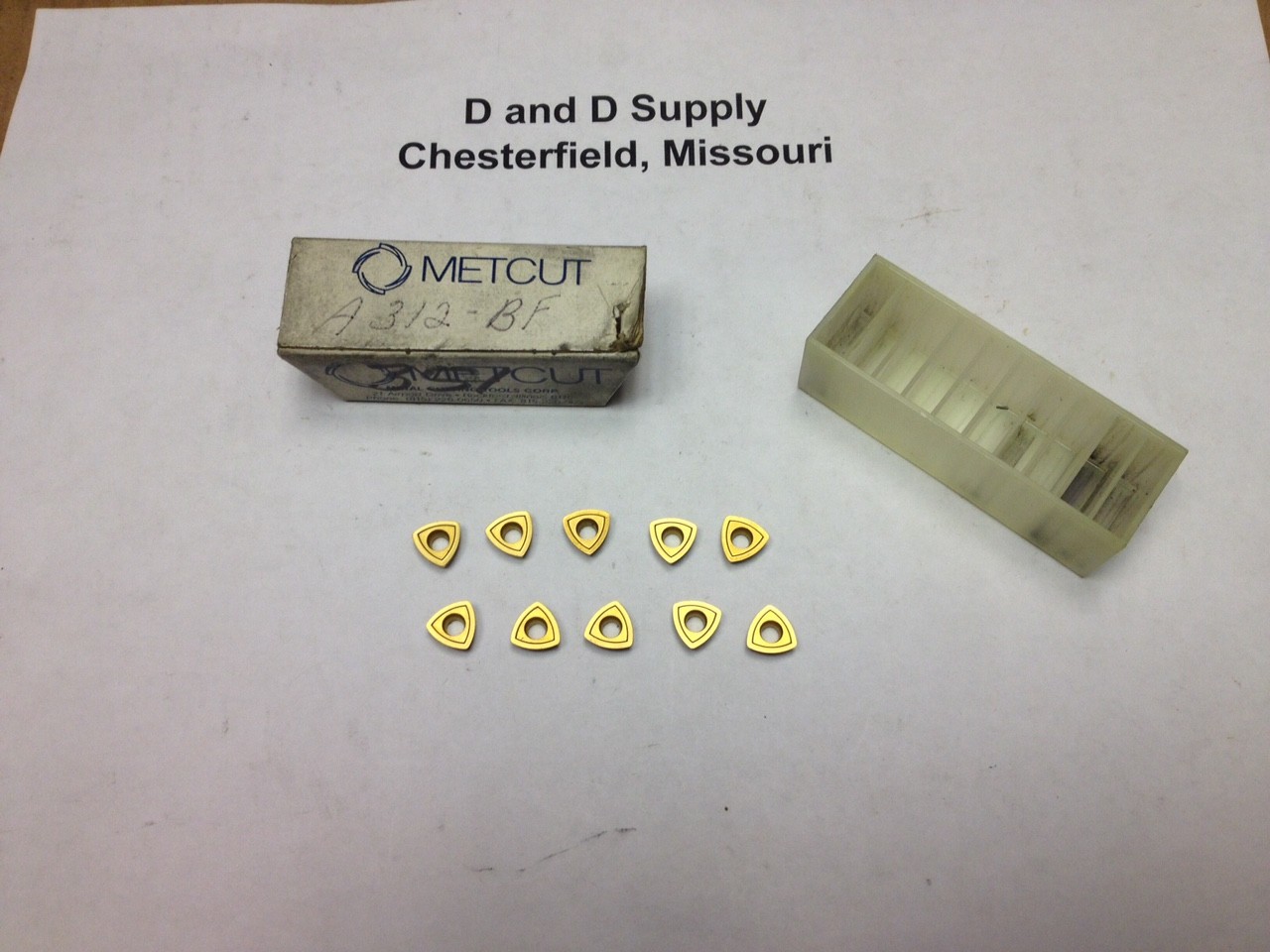Pack of 10, METCUT A312-BF, Carbide Inserts, New-Old-Stock | eBay