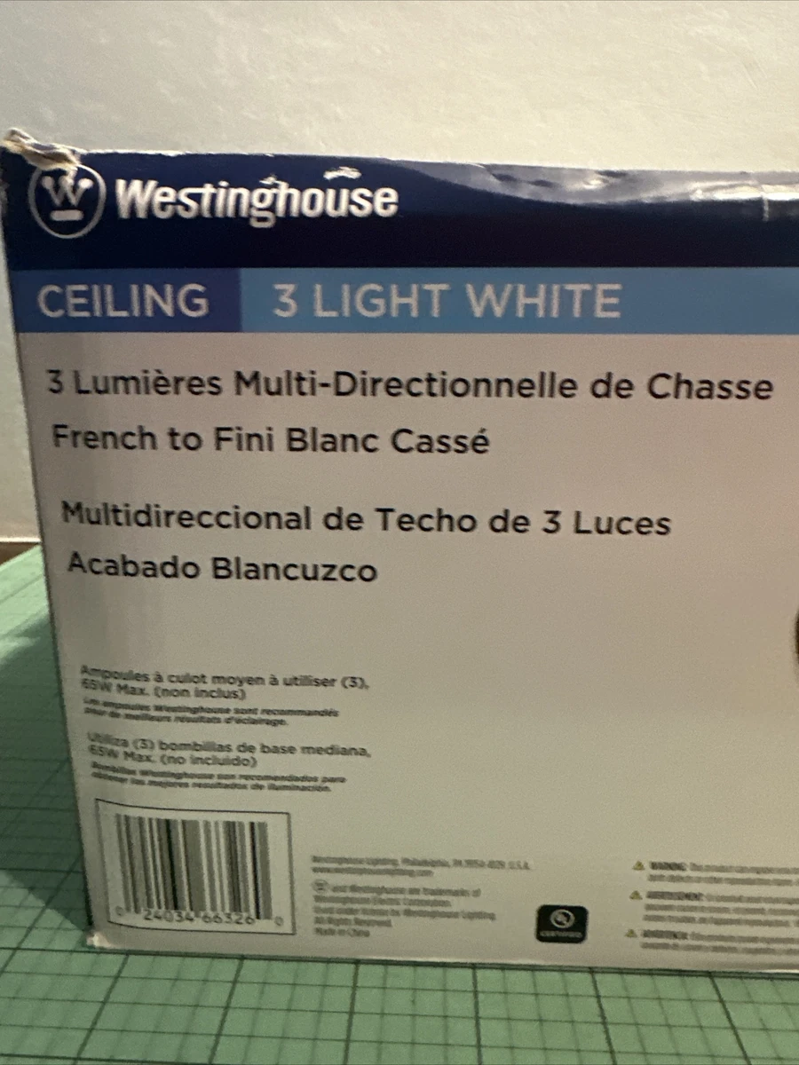 Westinghouse 66326 Three Light Multi Directional Ceiling Fixture ...