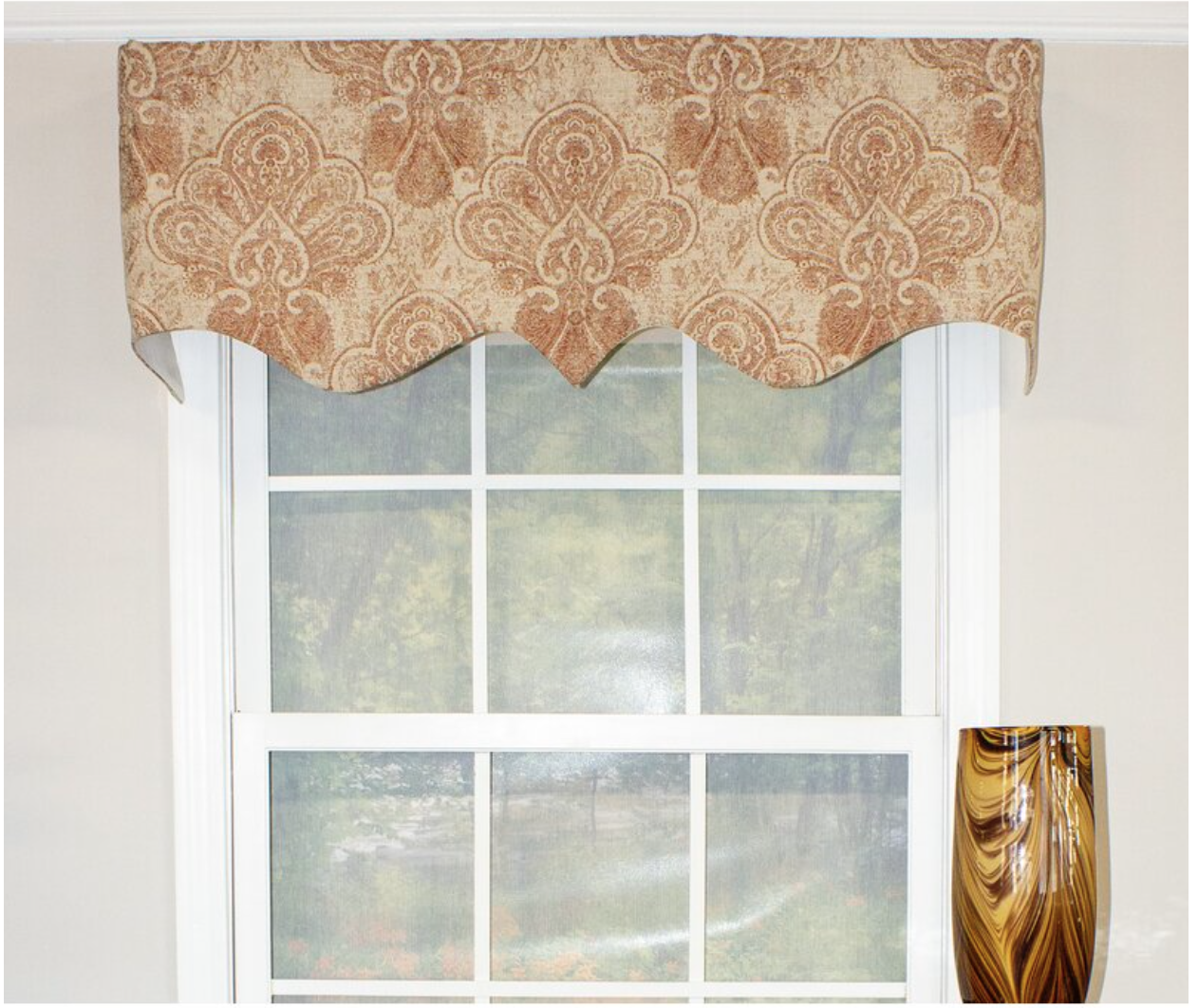 Sublime Regal Valance Rust By RLF Home 80240 - RU | eBay