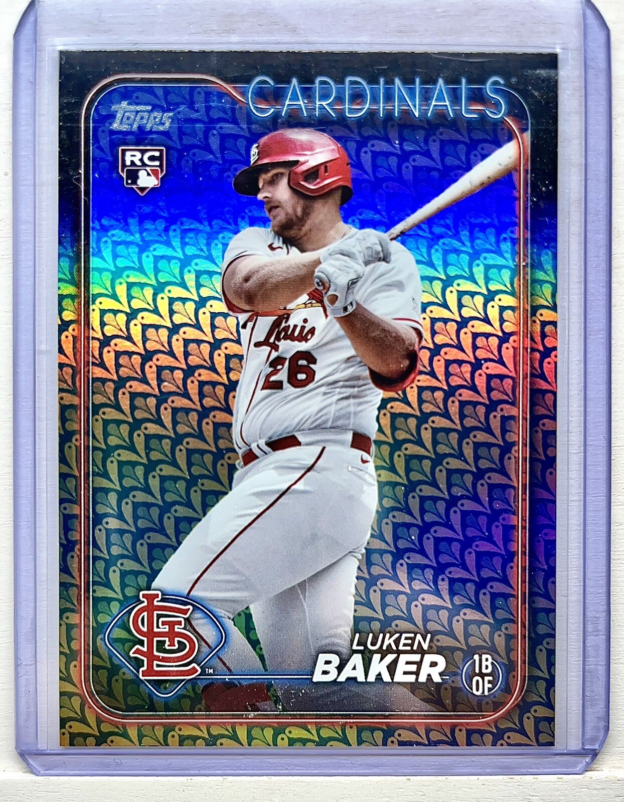 2024 Topps Series 1 Luken Baker RC Holiday Foil Parallel #207 | eBay