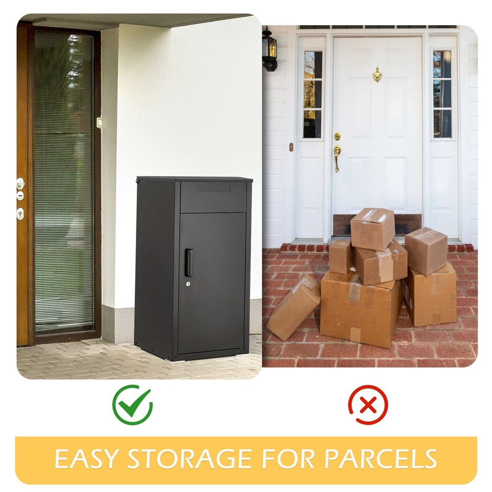 Large Package Delivery Box Storage Parcel Delivery Lockable Home Drop ...