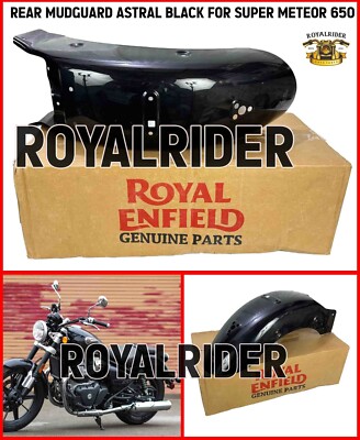 "REAR MUDGUARD, ASTRAL BLACK FIT FOR ROYAL ENFIELD SUPER METEOR 650 | eBay