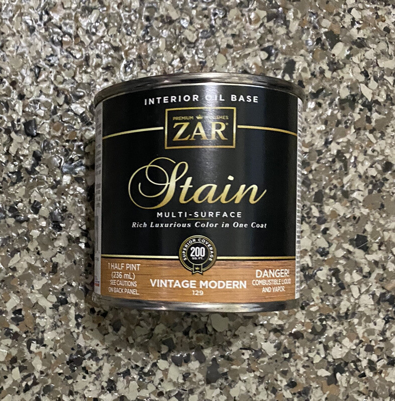 Zar 12906 1/2 Pint 129 Vintage Modern Varnish Zar Oil Based Wood Stain ...