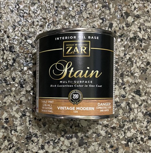 Zar 12906 1/2 Pint 129 Vintage Modern Varnish Zar Oil Based Wood Stain ...