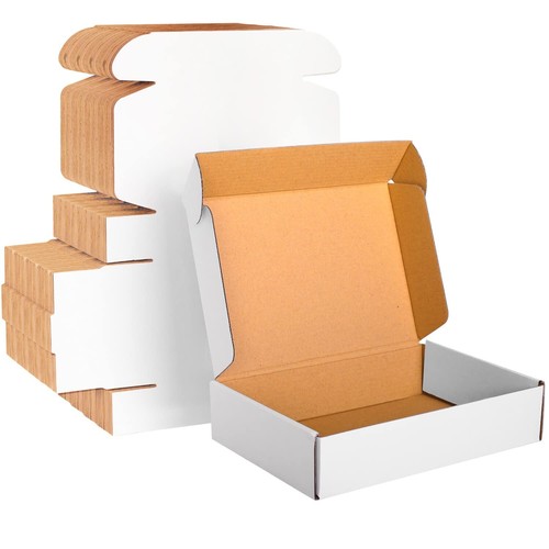 9x6x2 White Cardboard Boxes - 30 Pack Shipping Boxes for Small Business ...