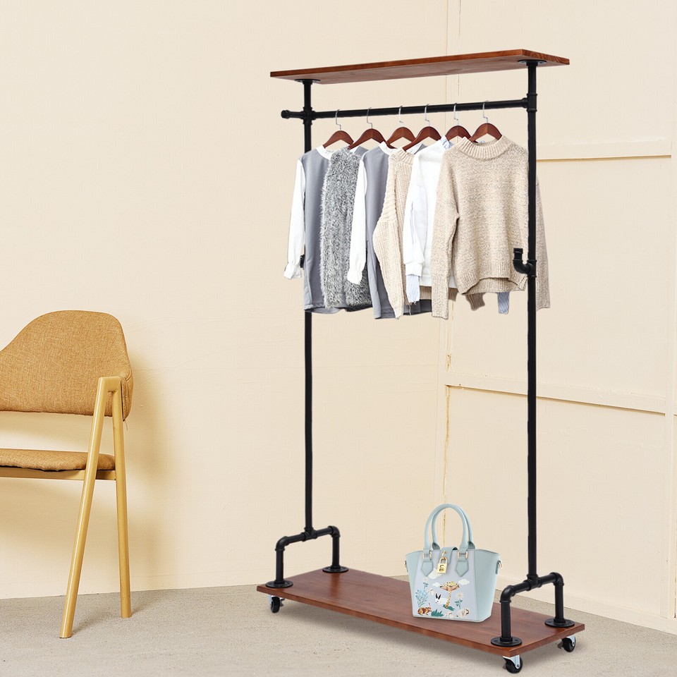Heavy-Duty Clothes Rack Stand Clothing Display Rack Home Store ...