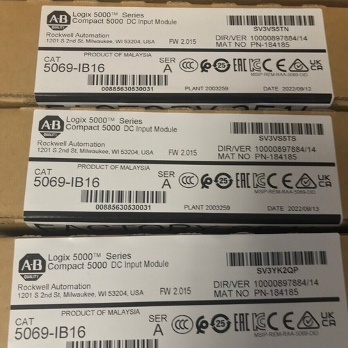 New AB 5069-IB16 SER A Compact 5000 DC I/O Input Module Allen-Bradley ...