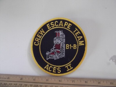 B1B LANCER BOMBER PATCH US AIR FORCE SAC AFB PATCH CREW ESCAPE TEAM ...