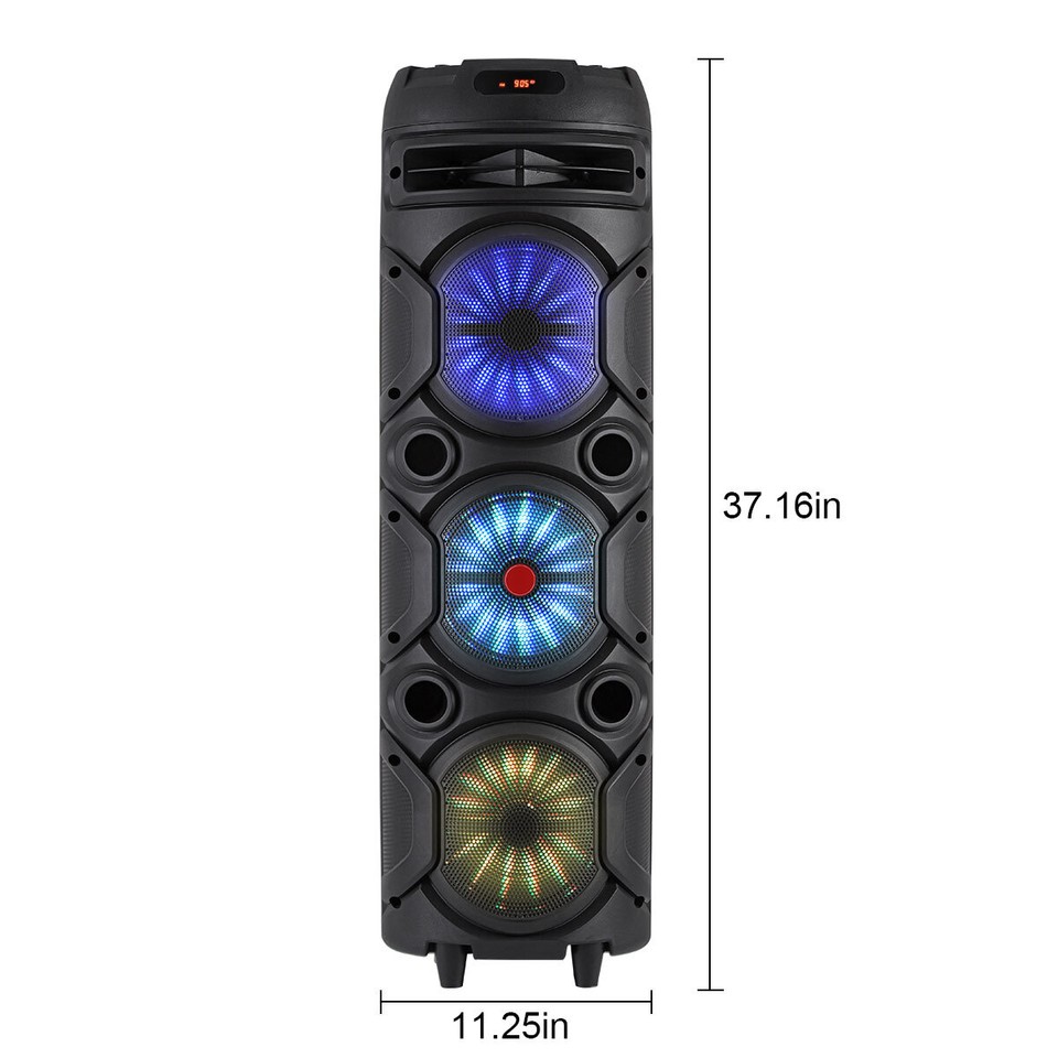 LOUD Portable Bluetooth Speaker Sub Woofer Deep Bass Sound System Party ...