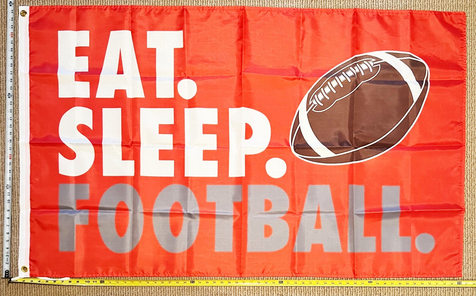 Football Flag FREE SHIPPING Red Beer Golf Dorm Man Cave College Banner ...