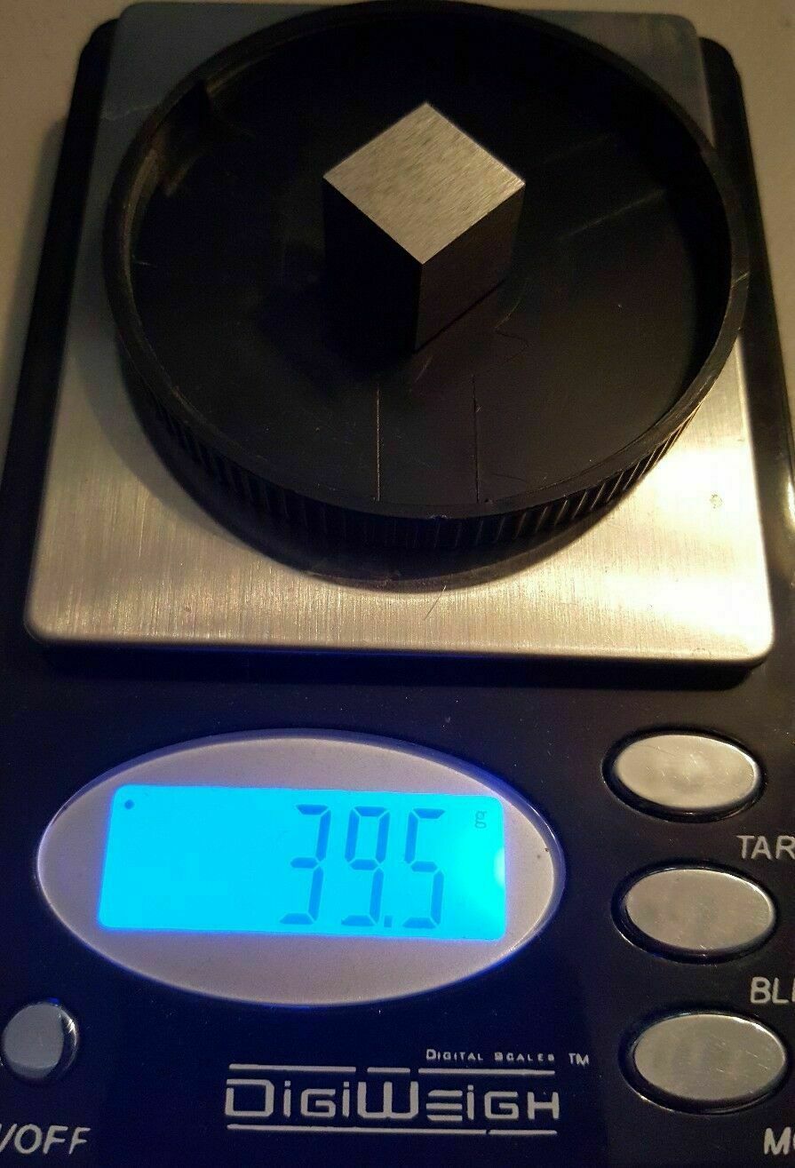 Tungsten Cube 1/2 Inch x 1/2 Inch x 1/2 Inch 99.95% Pure Tungsten ...