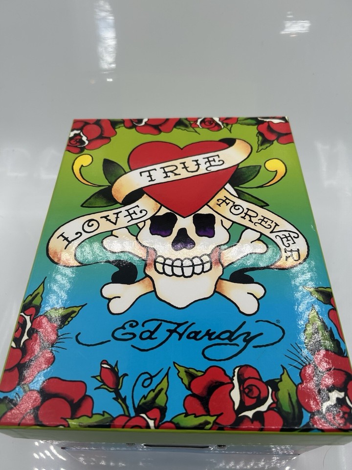ED HARDYxLISA FRANK TRUE LOVE GRAPHIC DESIGN STORAGE BOX / GIFT BOX ...
