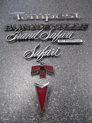 Pontiac OEM Vintage Emblems Assortment | Genuine OEM