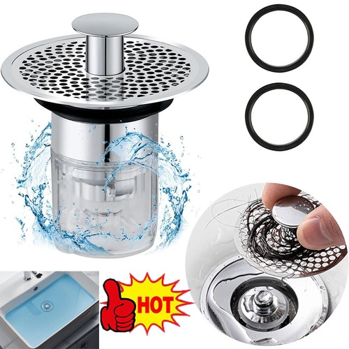 Sink Strainer Pop Up Kitchen Sink Waste Plug Filter Drain Stopper 34 ...
