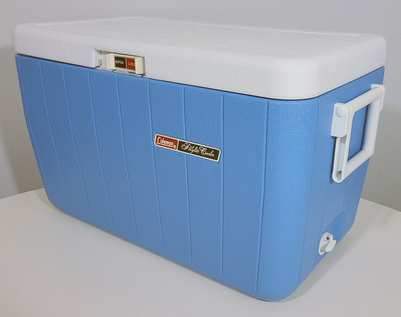 VINTAGE COLEMAN COOLER RETRO BLUE 1979 POLYLITE MODEL 5286 LARGE w ...