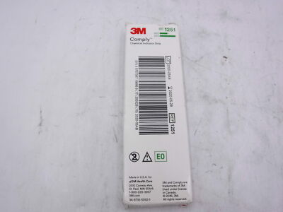 3M COMPLY CHEMICAL INDICATOR STRIPS FOR EO 1251 Color Change Red to ...