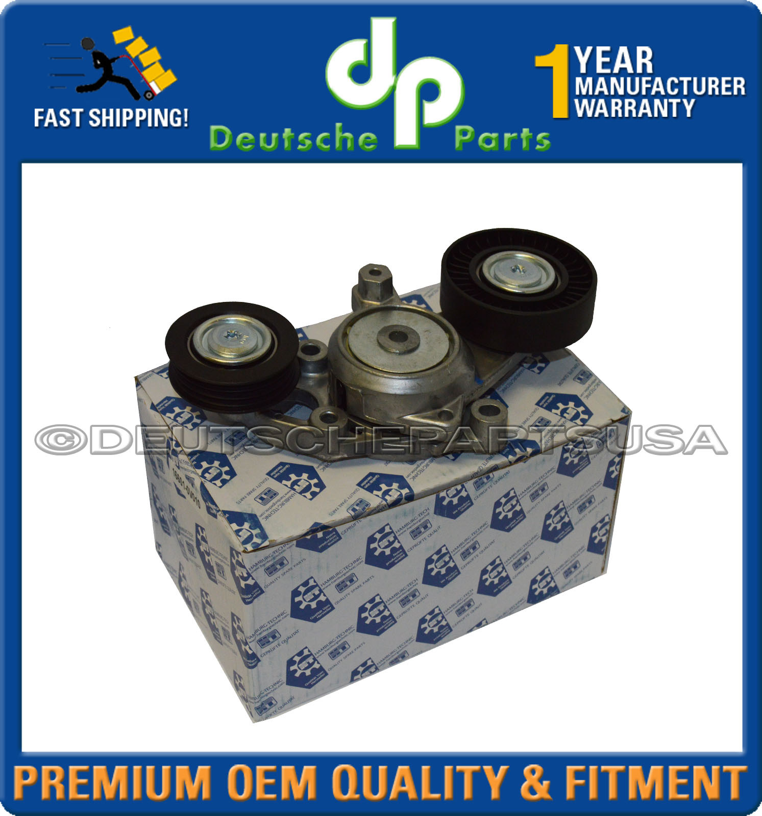 TOYOTA Camry Belt Tensioner Assembly w/ Two Tensioner Pulleys 16601 ...