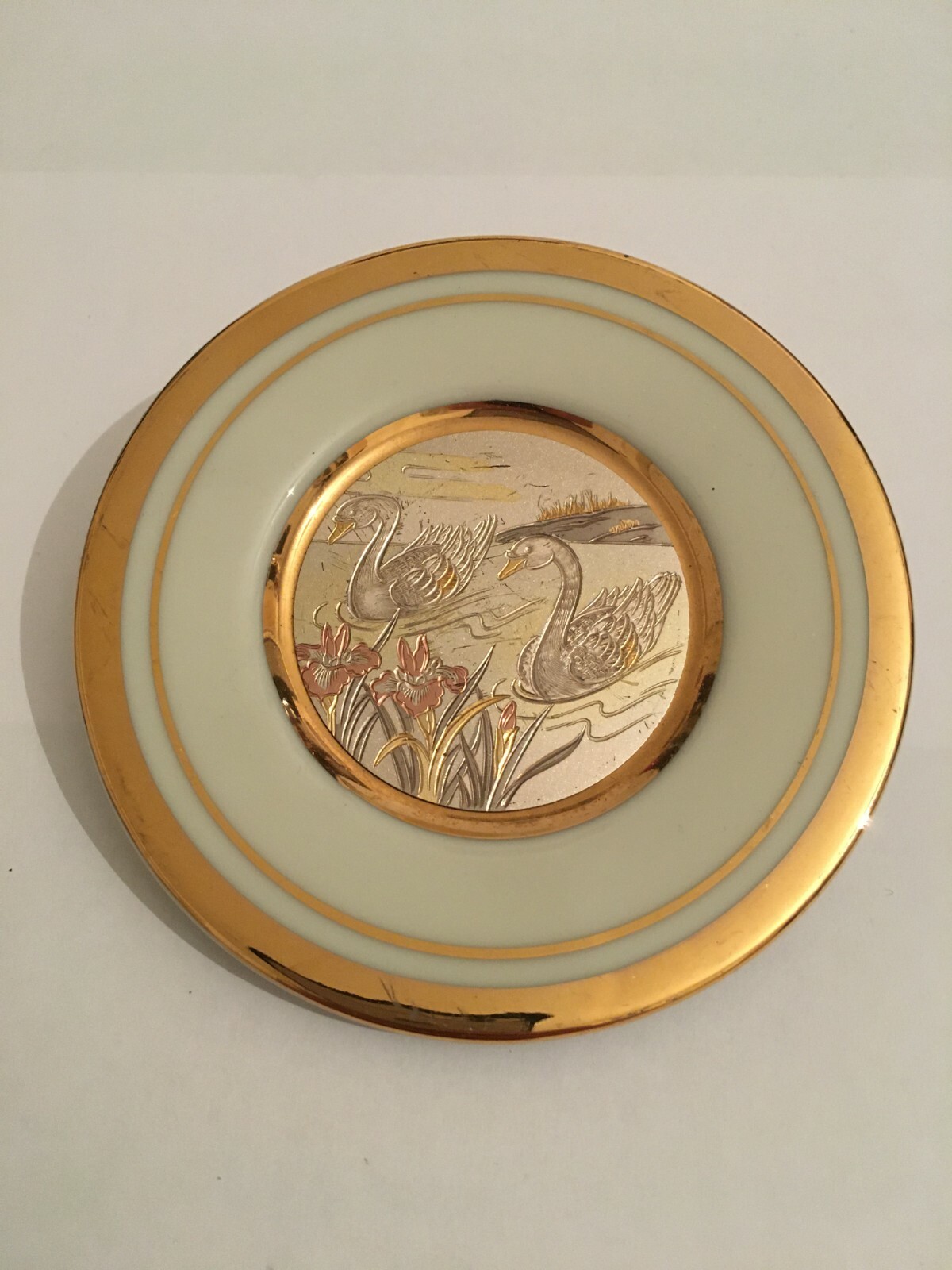 VINTAGE SIMCO ART-WARE JAPAN PLATE THE ART OF CHOKIN 24K GOLD EDGED | eBay