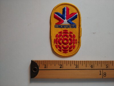 * RARE 1978 COMMONWEALTH GAMES EDMONTON CANADA CBC TELEVISION TV PATCH ...