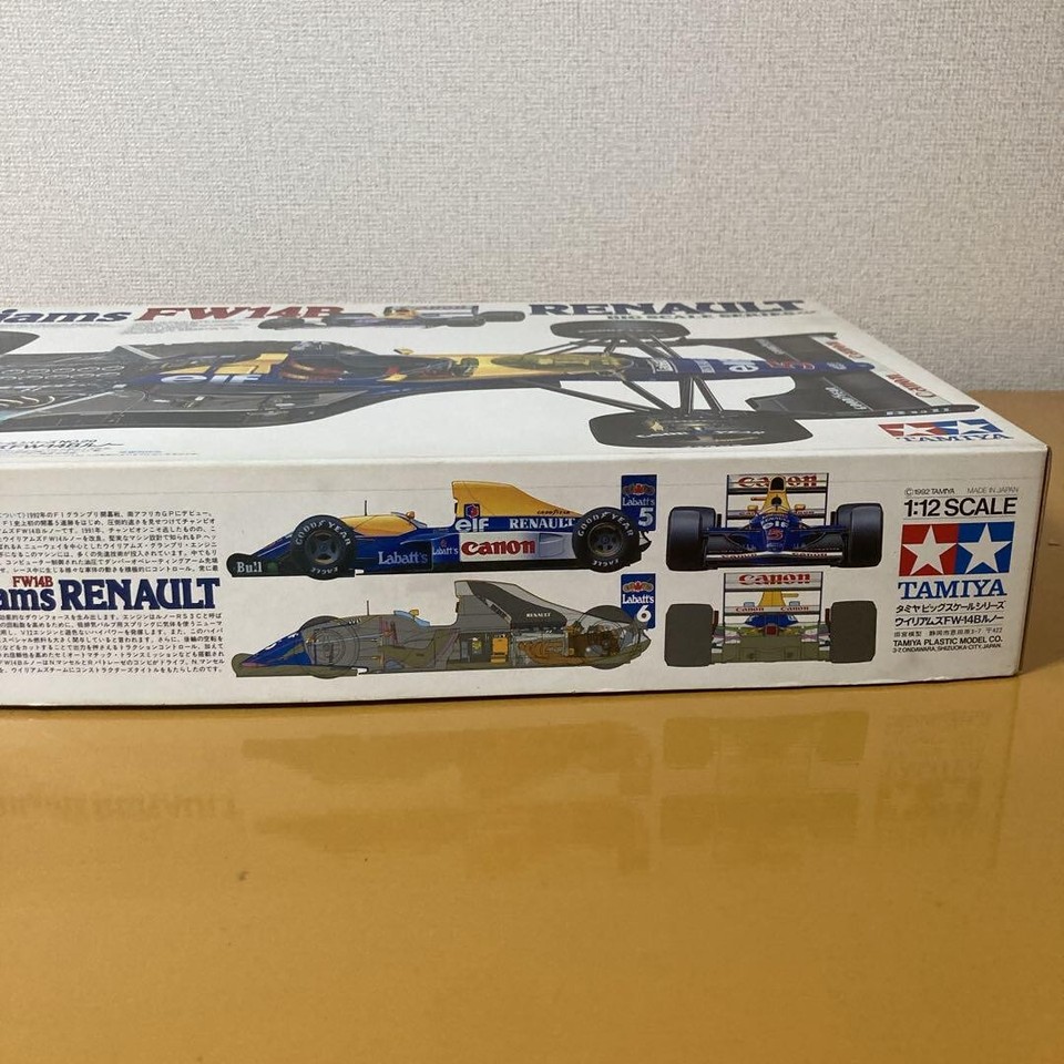 TAMIYA 1/12 Williams FW14B Renault Big Scale Series No.29 Plastic Model ...