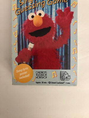 Sesame Street Elmo Sing Along Guessing Game Vhs