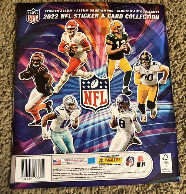 SDCC 2022 PANINI NFL STICKER & CARD COLLECTION BOOKLET for sale online ...
